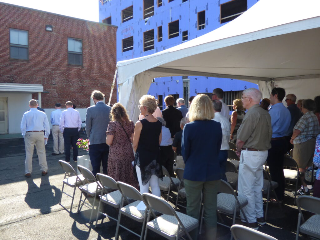Landis Place on King marks construction milestone with topping-out ...