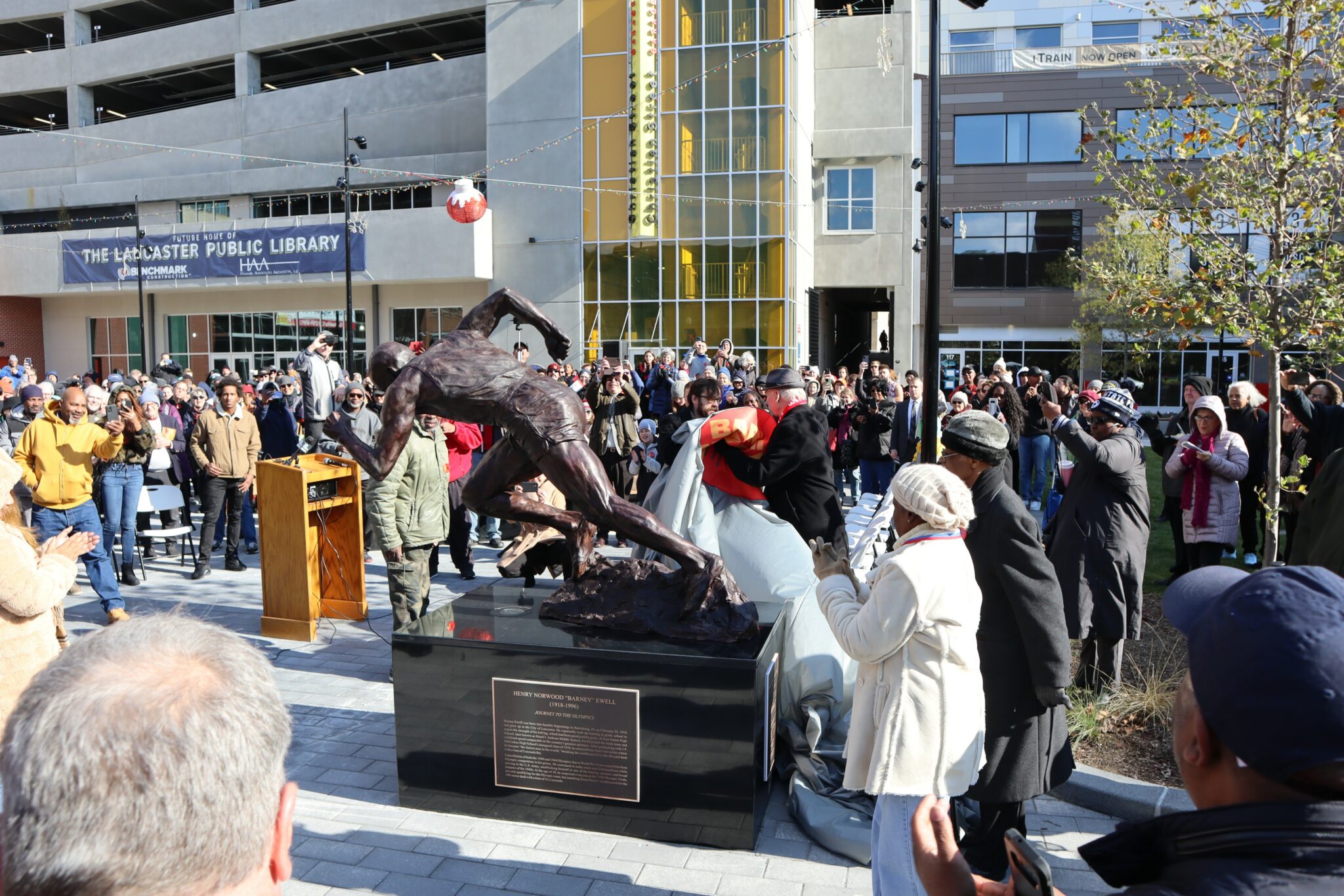 Photo gallery: Barney Ewell statue dedication - One United Lancaster