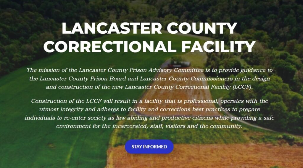 Website launched for 'Lancaster County Correctional Facility'; needs ...